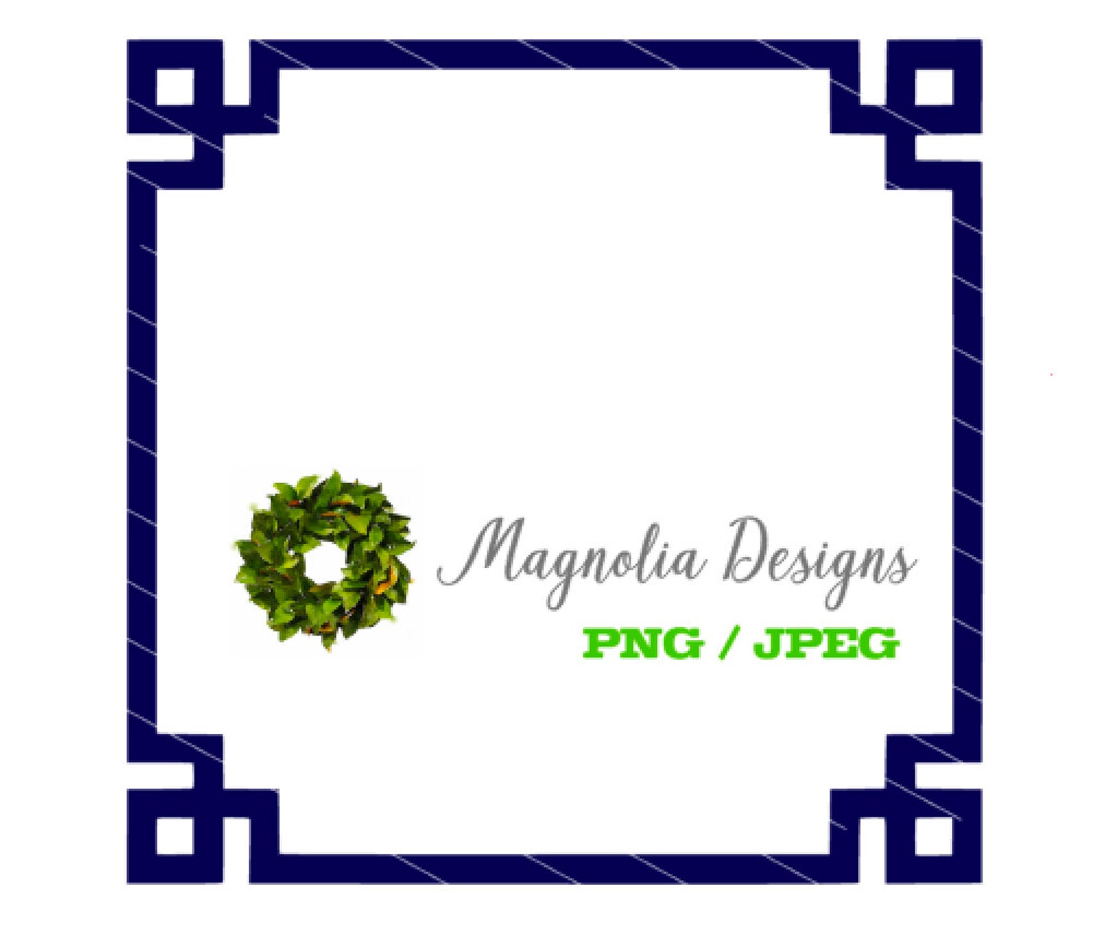 Navy Greek Key Frame SVG, Rectangle, Frame SVG, Greek Key, JPG, Png ...