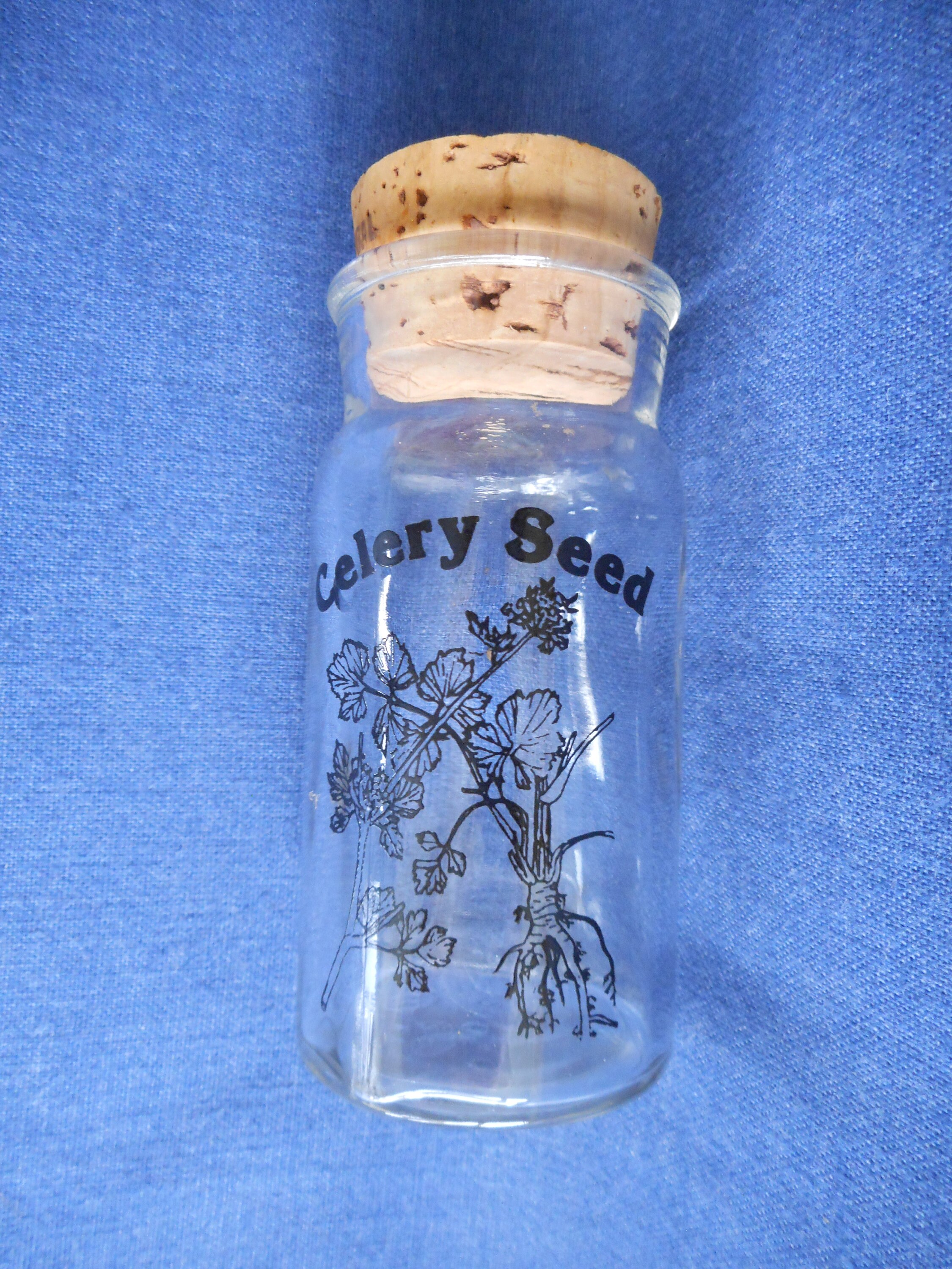 Wheaton Glass Spice Jars With Cork Tops * Vintage 1970's - Etsy