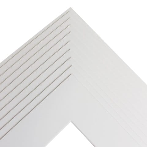 Bright White Bevel Cut Mounts for Photo Picture Frames - 1.4mm White ...