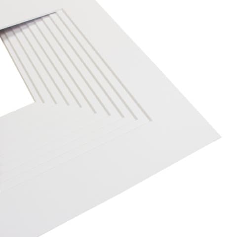 Bright White Bevel Cut Mounts for Photo Picture Frames - 1.4mm White ...