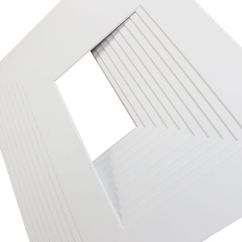 Bright White Bevel Cut Mounts for Photo Picture Frames - 1.4mm White ...