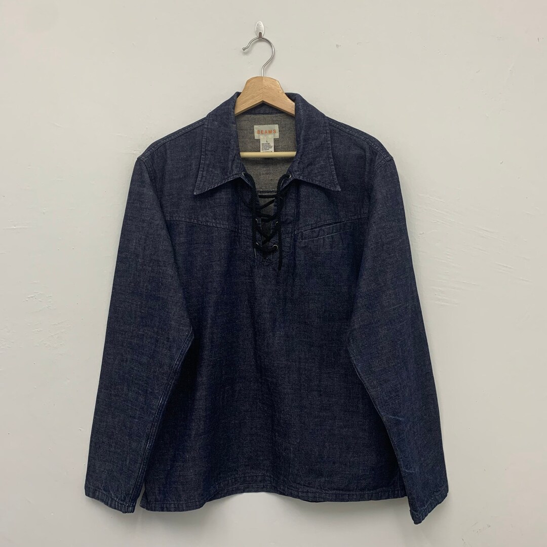 Beams Shirt Beams Japanese Denim Shirt Size Medium - Etsy