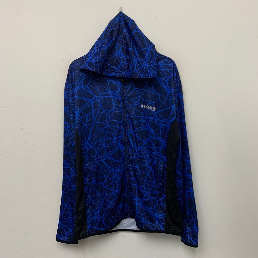 Vintage Kaepa Jacket Kaepa USA Abstract Full Zip Hooded Lightweight ...