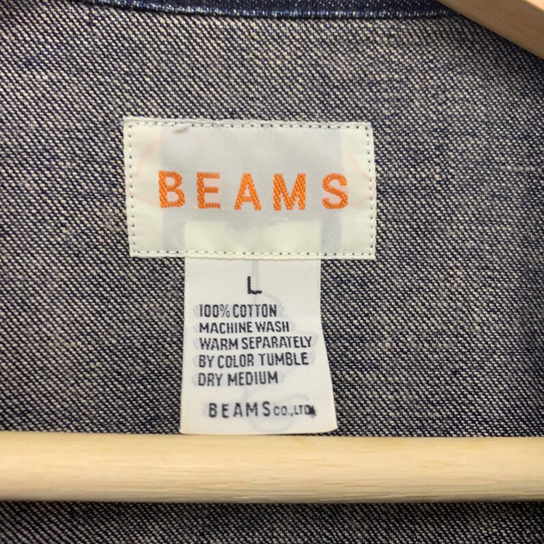 Beams Shirt Beams Japanese Denim Pullover Shirt Size Medium - Etsy