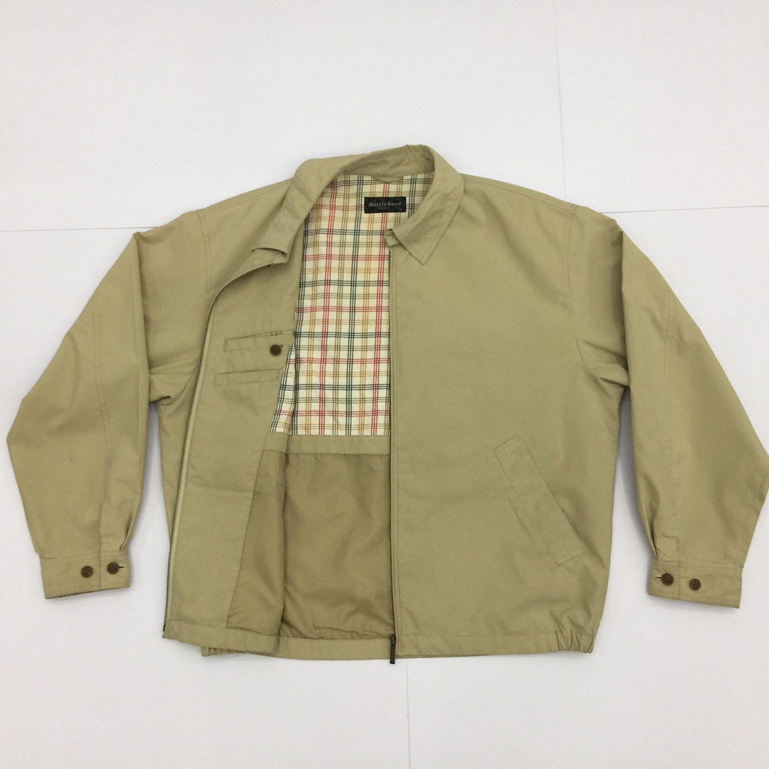 Vintage Austin Reed Harrington Jacket - Men's Beige Size Large - Etsy