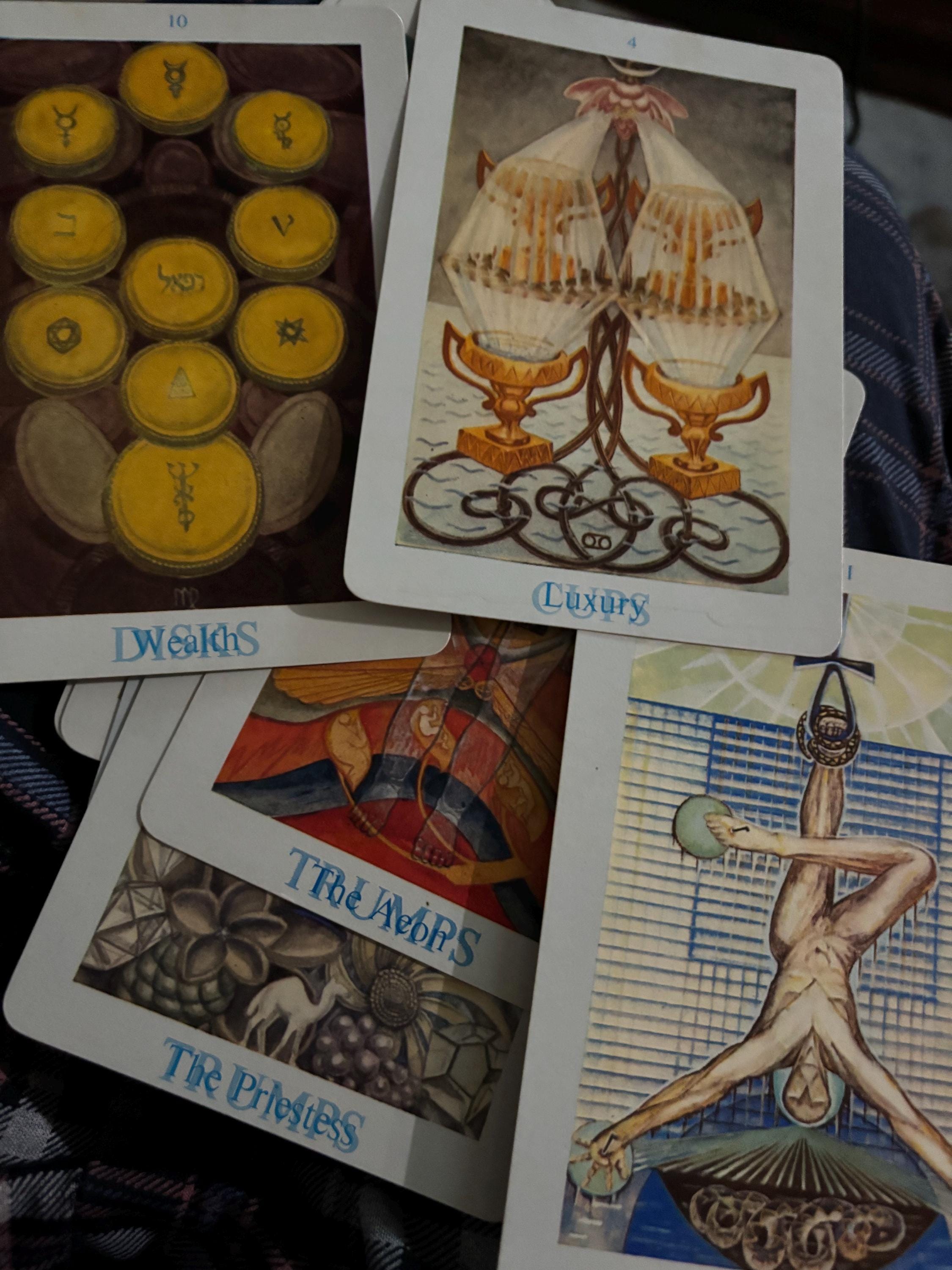 Thoth Tarot Cards by Aleister Crowley, - Etsy