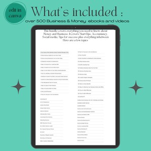 500 Business and Money Digital Downloads | Digital Product Resell ...