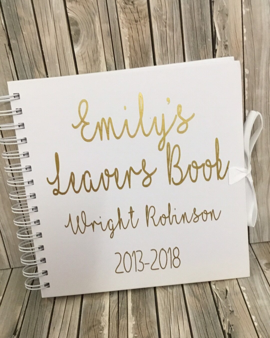 Personalised School Leavers Scrapbook . School leavers memory book ...