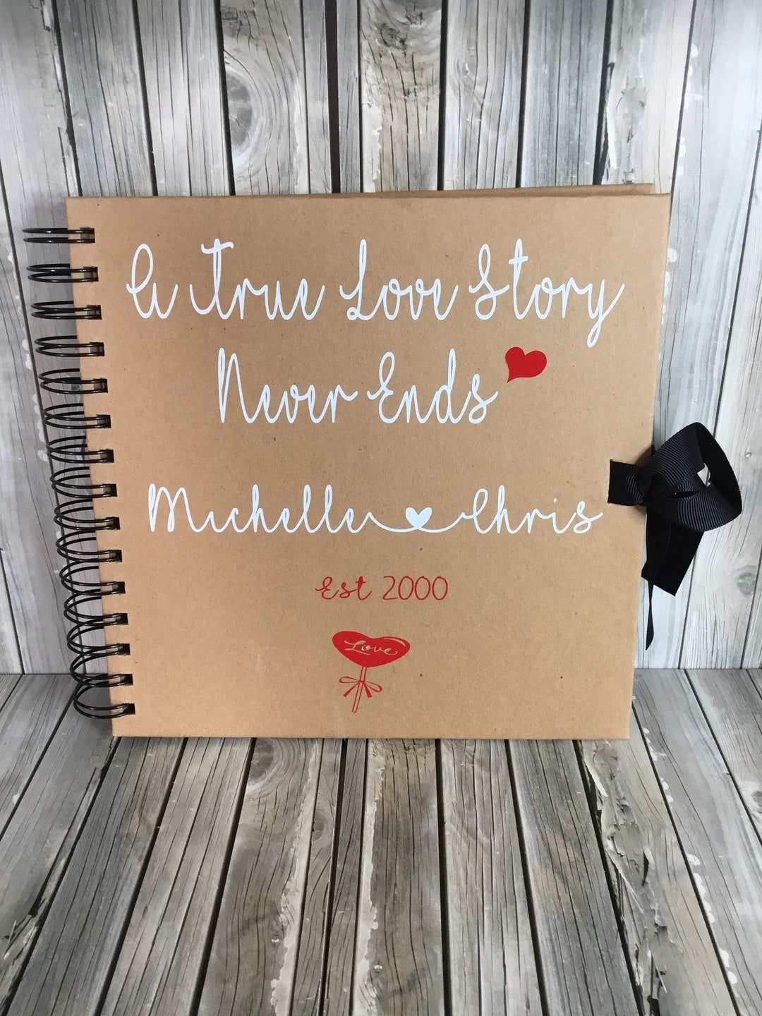 Personalised Valentine's Day Gift . Album/ Scrapbook. Wedding Gift ...