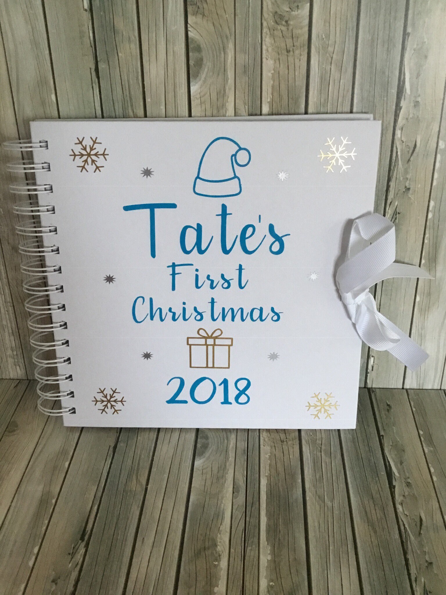 Personalised " MY First" Christmas Memory Book / Photo Album. Baby Book ...