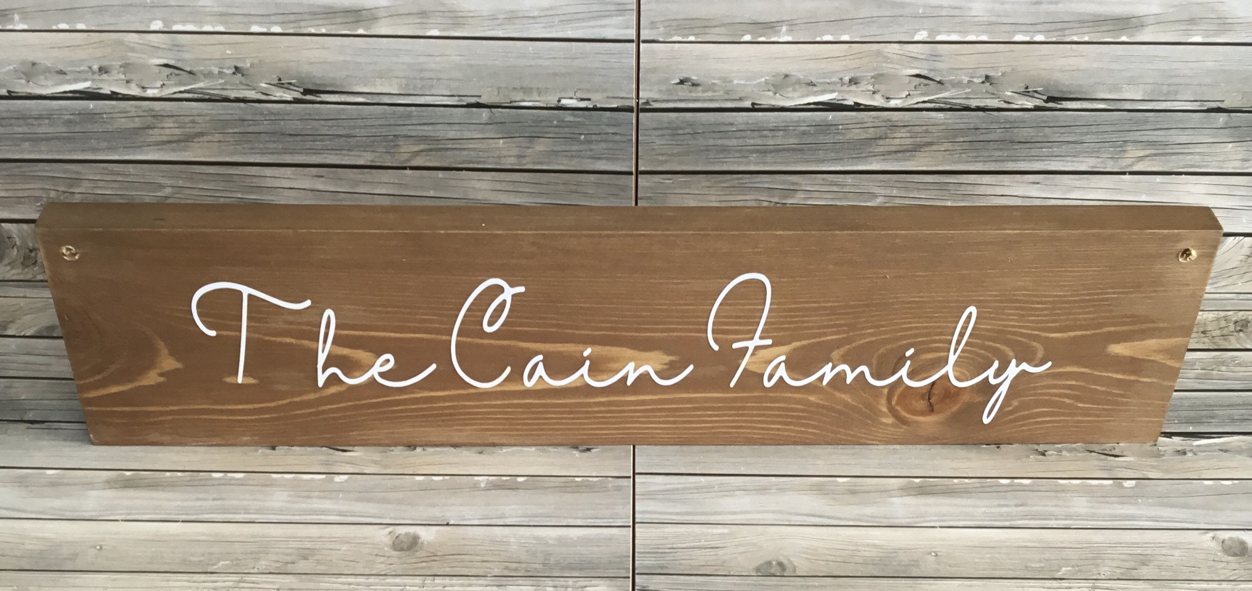 Personalised Rustic Handcrafted Wooden Stained Wall Plaque. - Etsy Israel