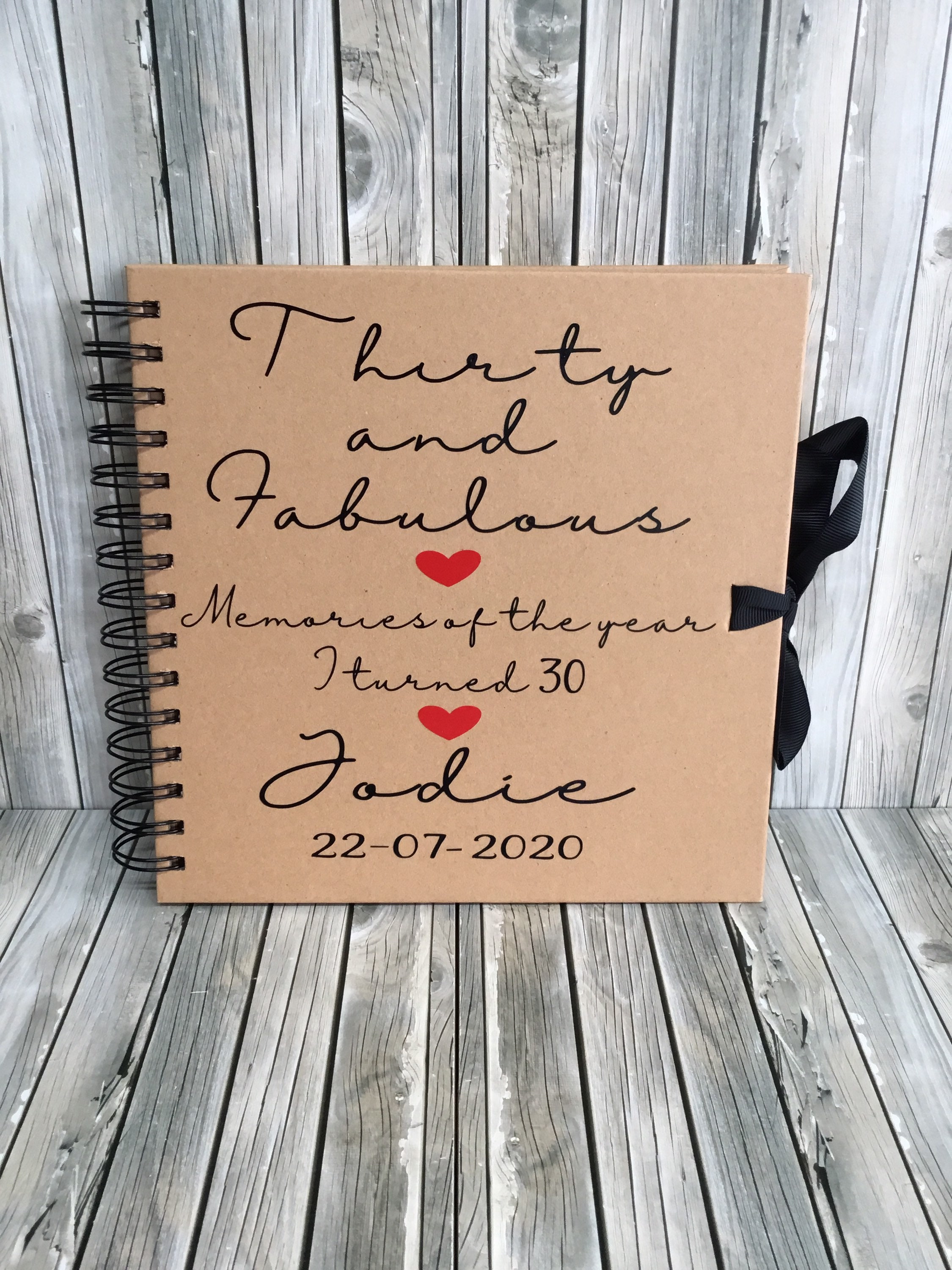 Personalised Birthday Guest Book. 18th, 21st, 30th, 40th, 50th 60th ...