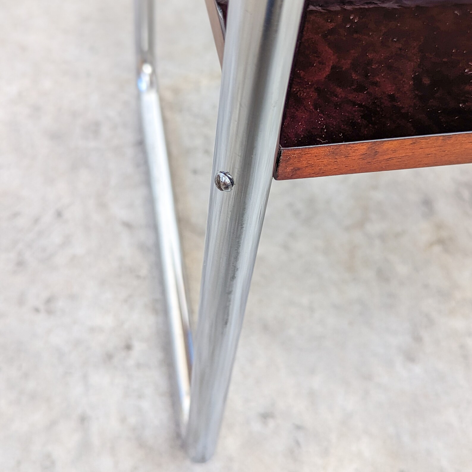 Rare Restored Bauhaus Tubular Steel Side Table by Marcel - Etsy