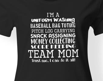 Team mom | Etsy
