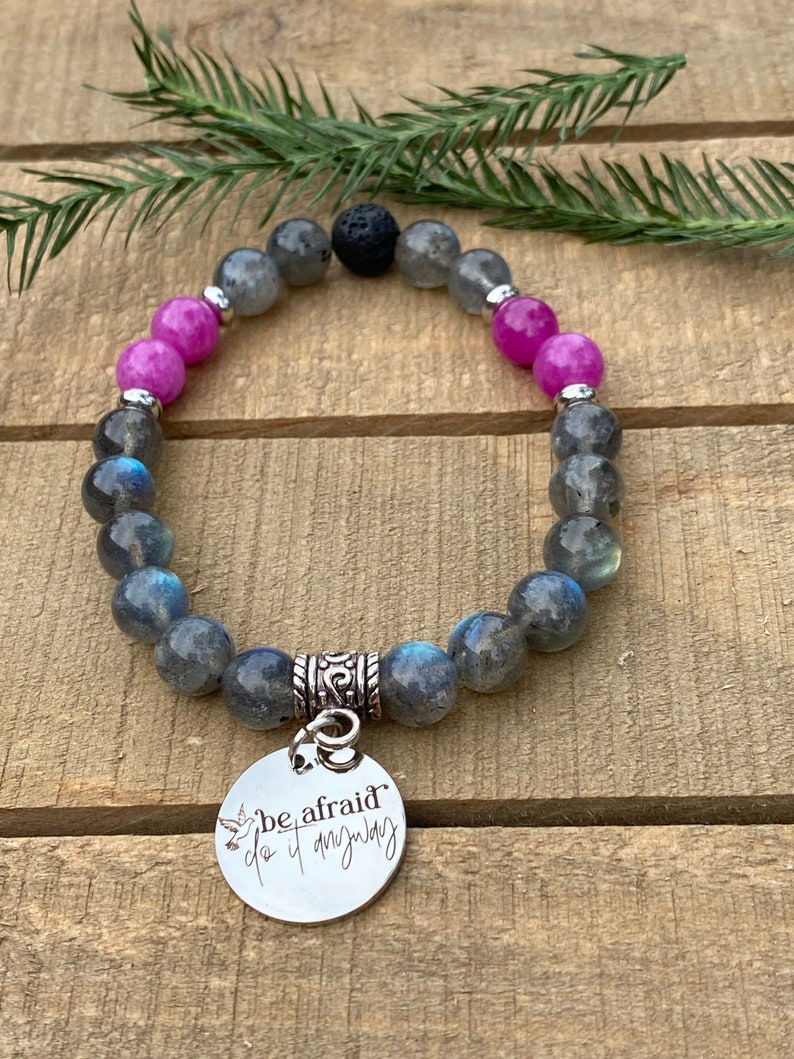 Be Afraid Do It Anyway, Courage, Inspirational Bracelet, Inspirational ...
