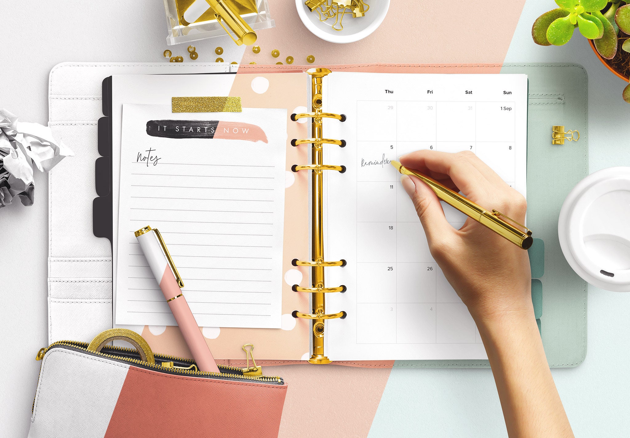 DESKTOP MOCK UP Custom Design Mockup Journal Mock up - Etsy Singapore