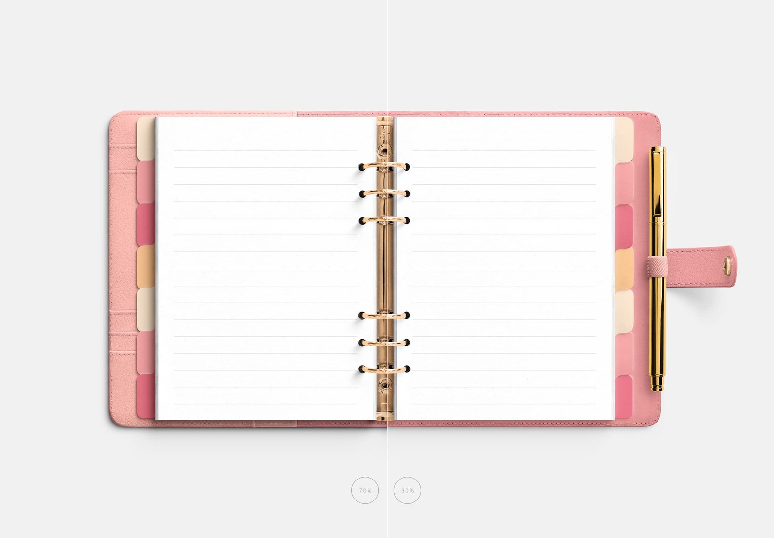 Ring Binder DIY Digital Planner With Pen, Pockets, Zips, Inserts ...