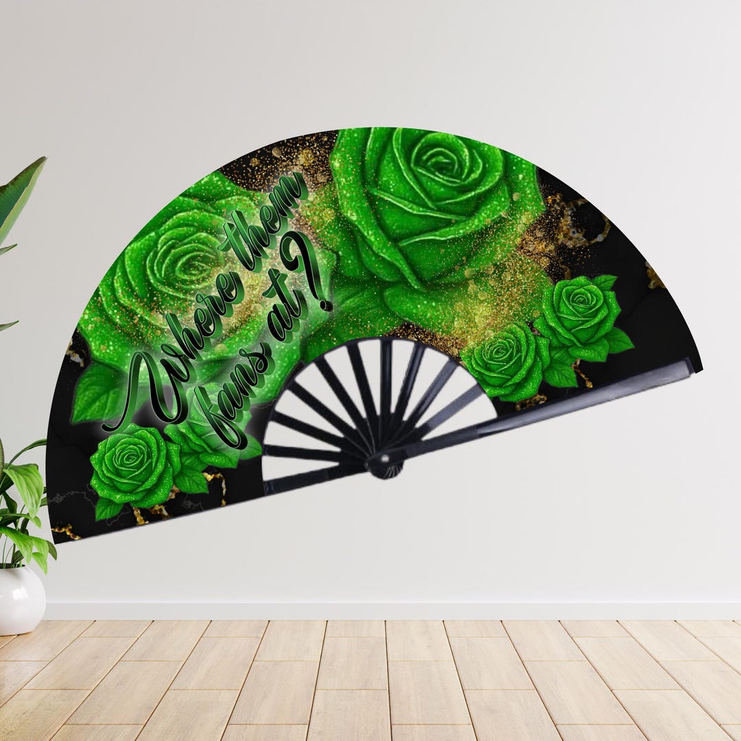 Black and Green Clack Fan PNG Bundle, Clack Fan Bundle, Where Them Fans ...