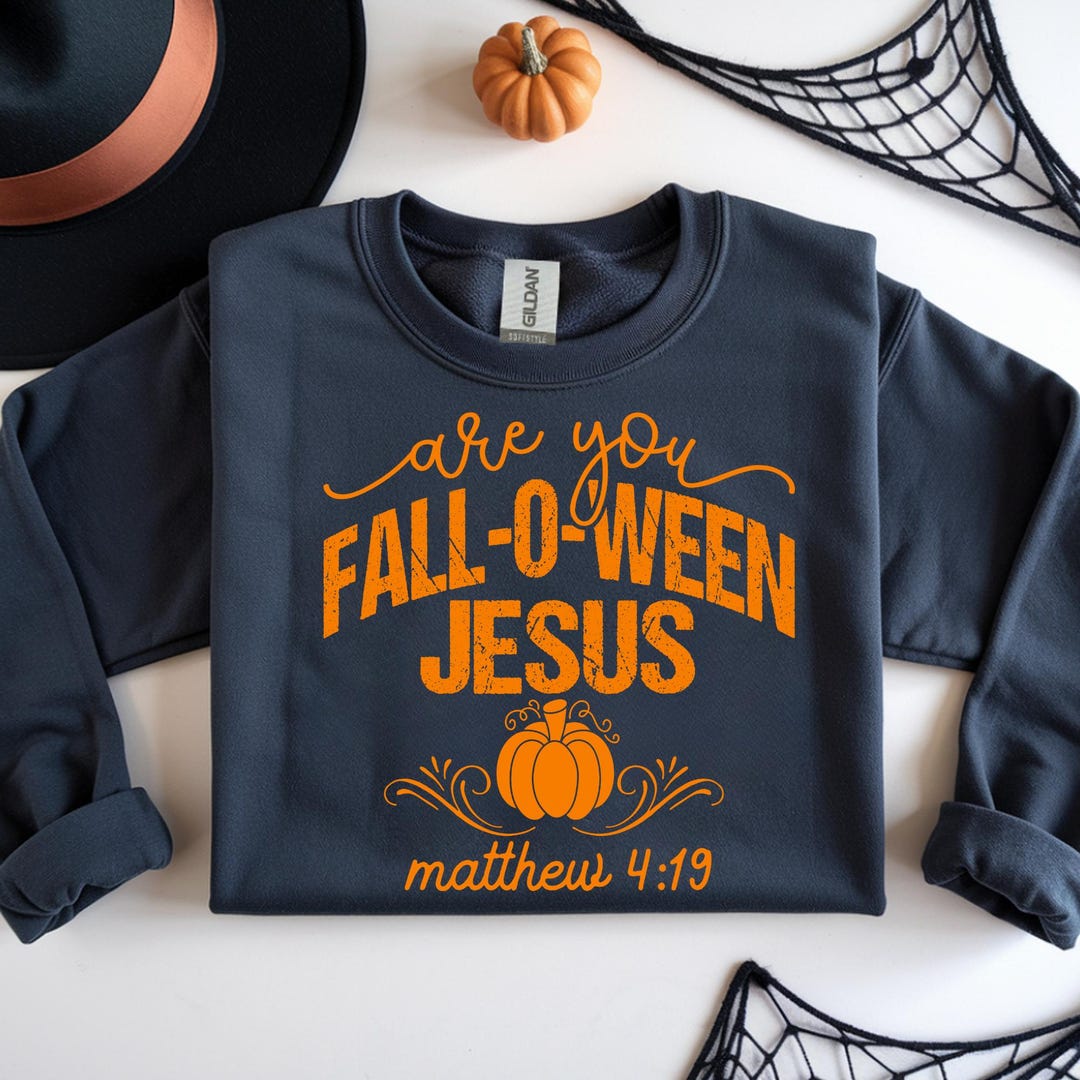 Falloween Jesus PNG, Halloween Christian Design (digital Download) - Etsy