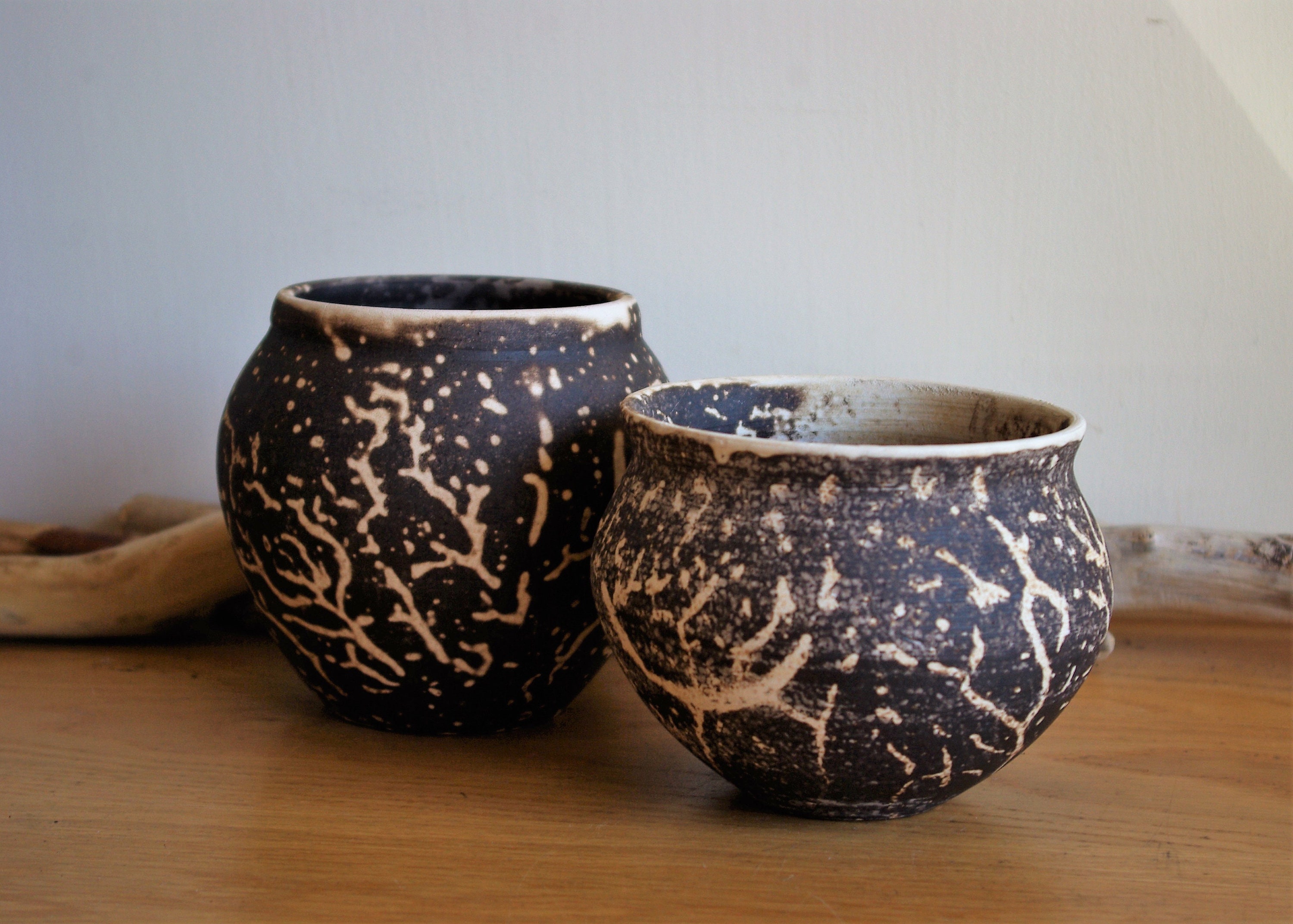 Raku Ceramic Obvara Slavic Technique Beige and Brown Vase - Etsy