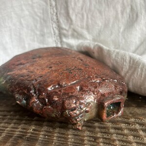 Raku Ceramics Turquoise&black Raku Pottery Vase Green Raku Ceramic ...