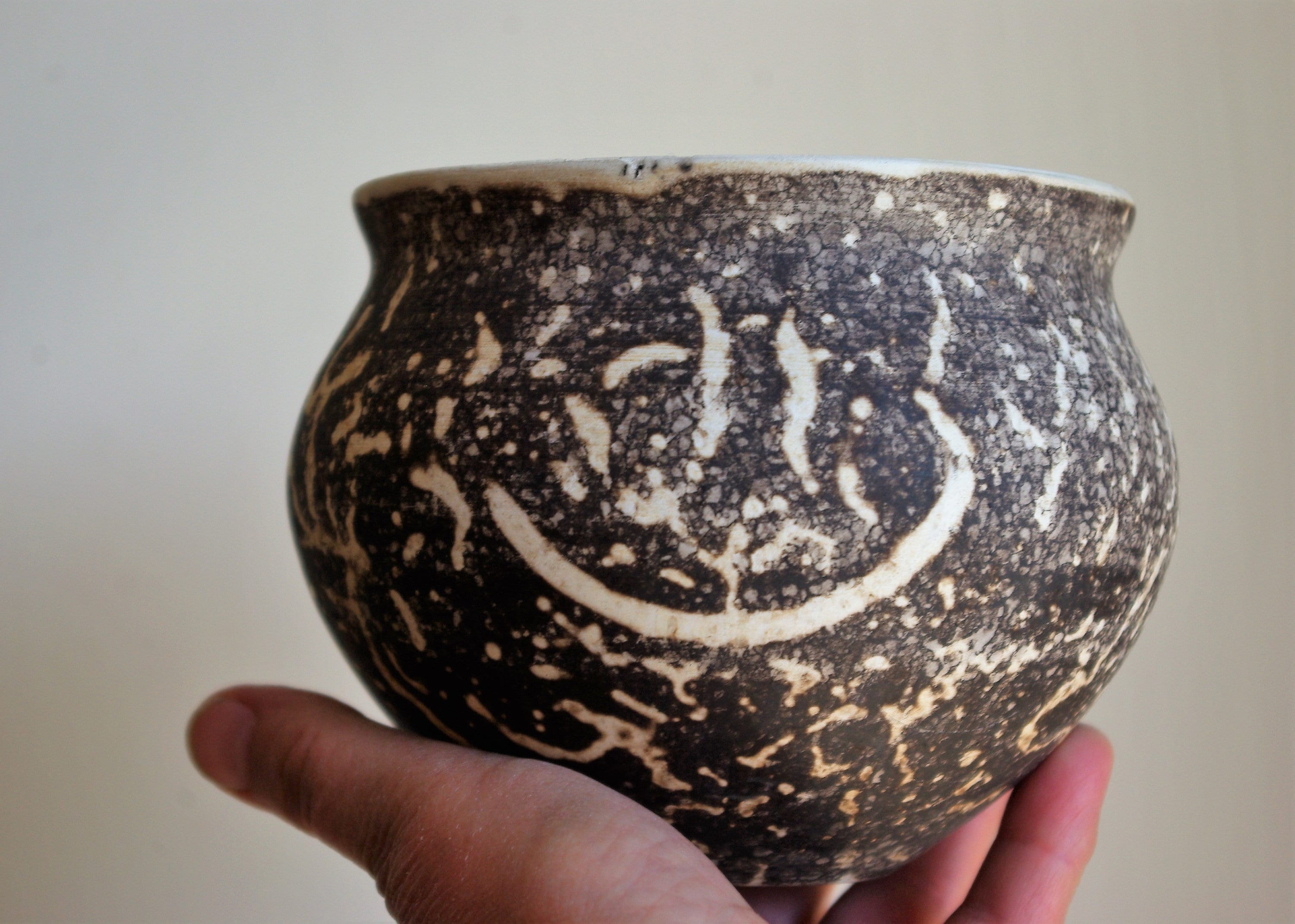 Raku Ceramic Obvara Slavic Technique Beige and Brown Vase - Etsy