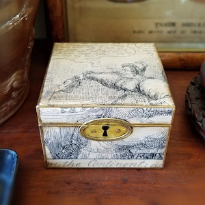 Regency Era Print Decoupaged Box - Etsy