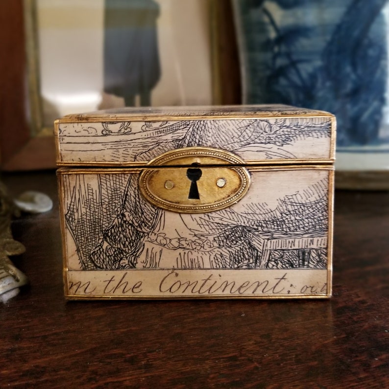 Regency Era Print Decoupaged Box - Etsy