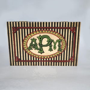 Large Monogrammed Decoupage Box - Etsy