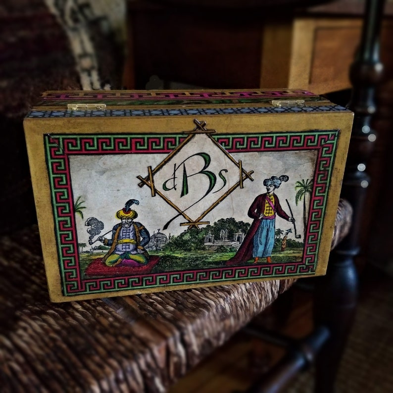 Large Monogrammed Sultan Smoking Box - Etsy