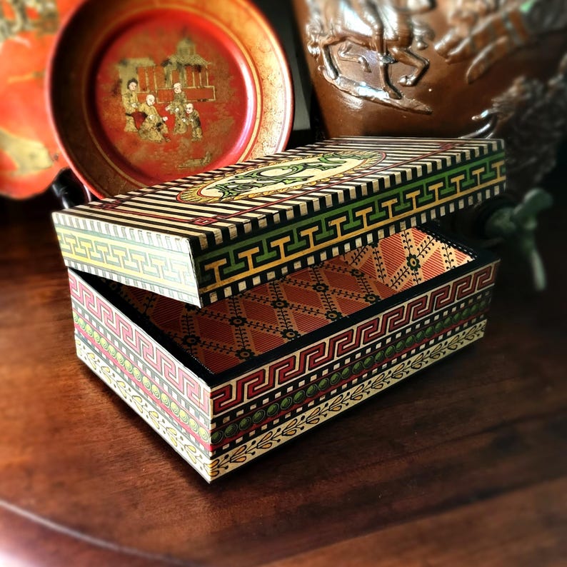 Large Monogrammed Decoupage Box - Etsy