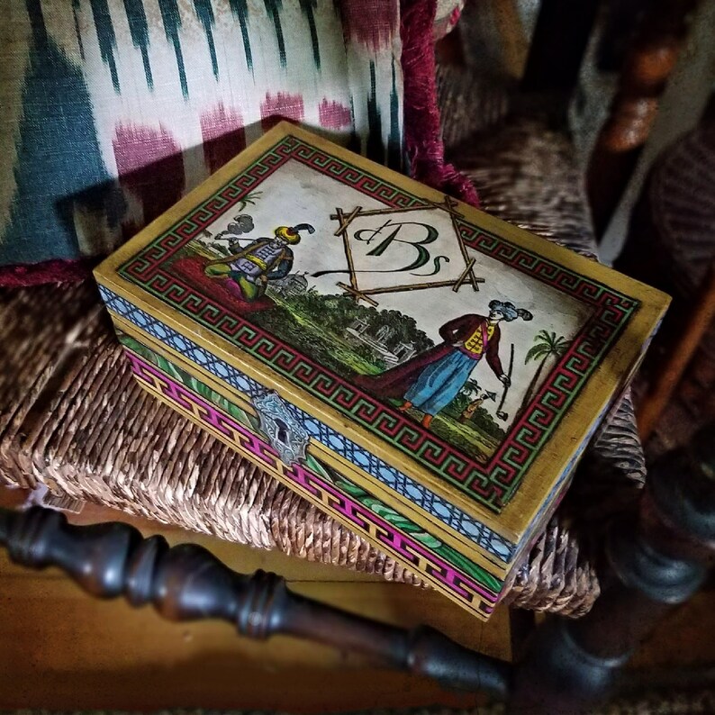 Large Monogrammed Sultan Smoking Box - Etsy