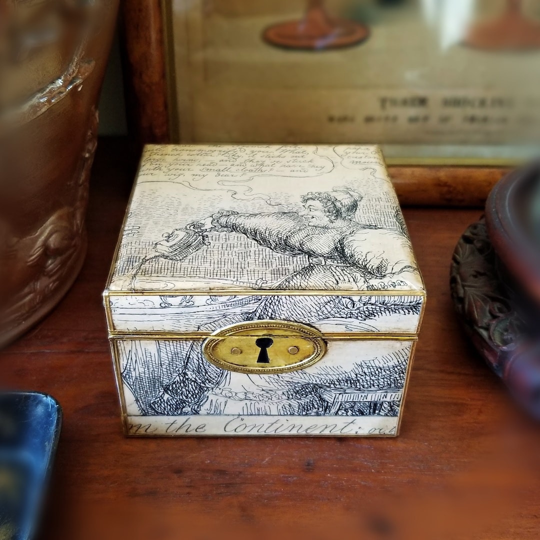Regency Era Print Decoupaged Box - Etsy