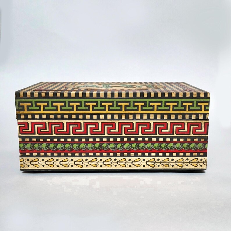 Large Monogrammed Decoupage Box - Etsy