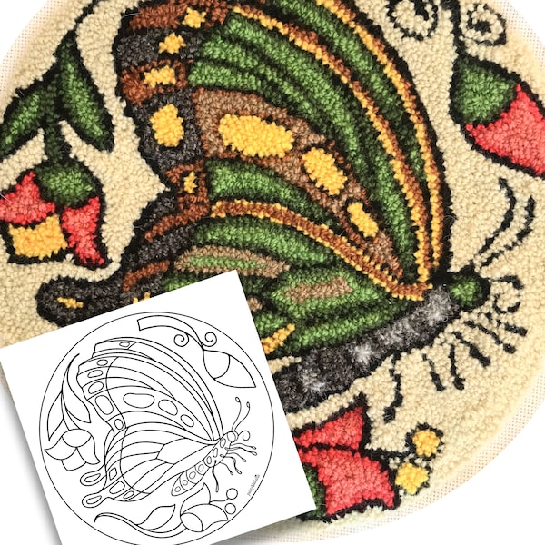 Punch Needle Pillow - Etsy