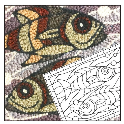 Big Mouth Fish Pdf/digital Rug Hooking Pattern From - Etsy