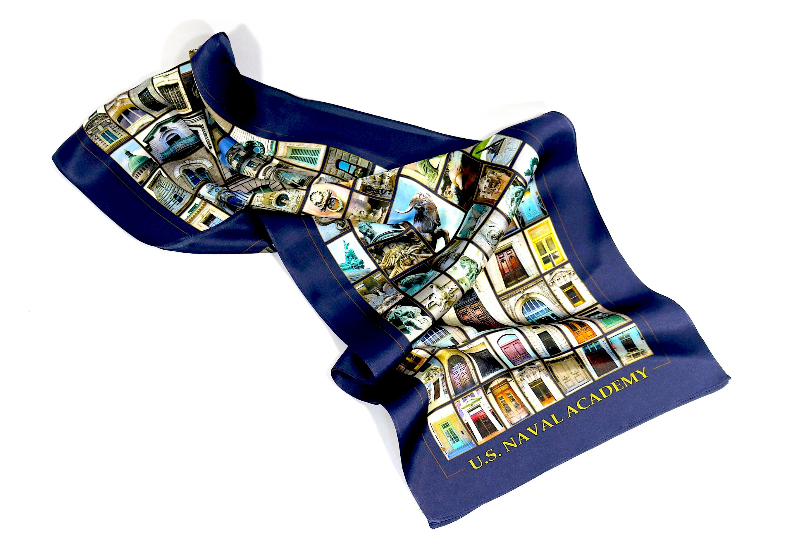 Naval Academy Silk Satin Scarf - Etsy