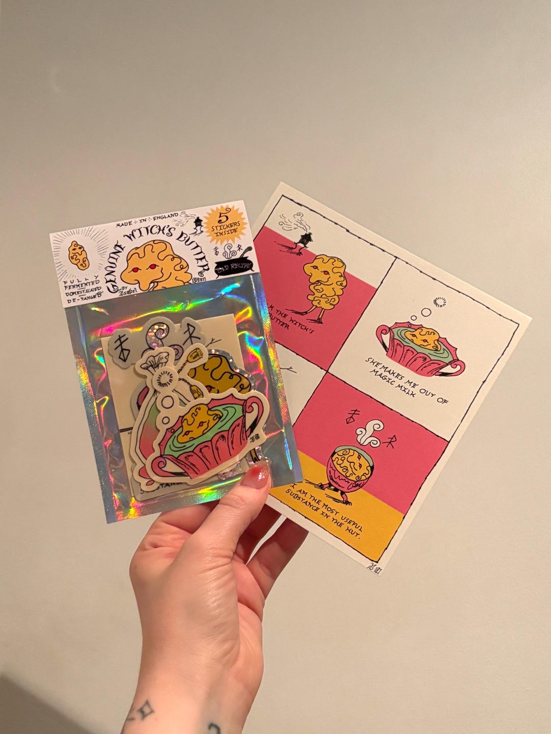Witch’s Butter Sticker Pack and Print - Etsy