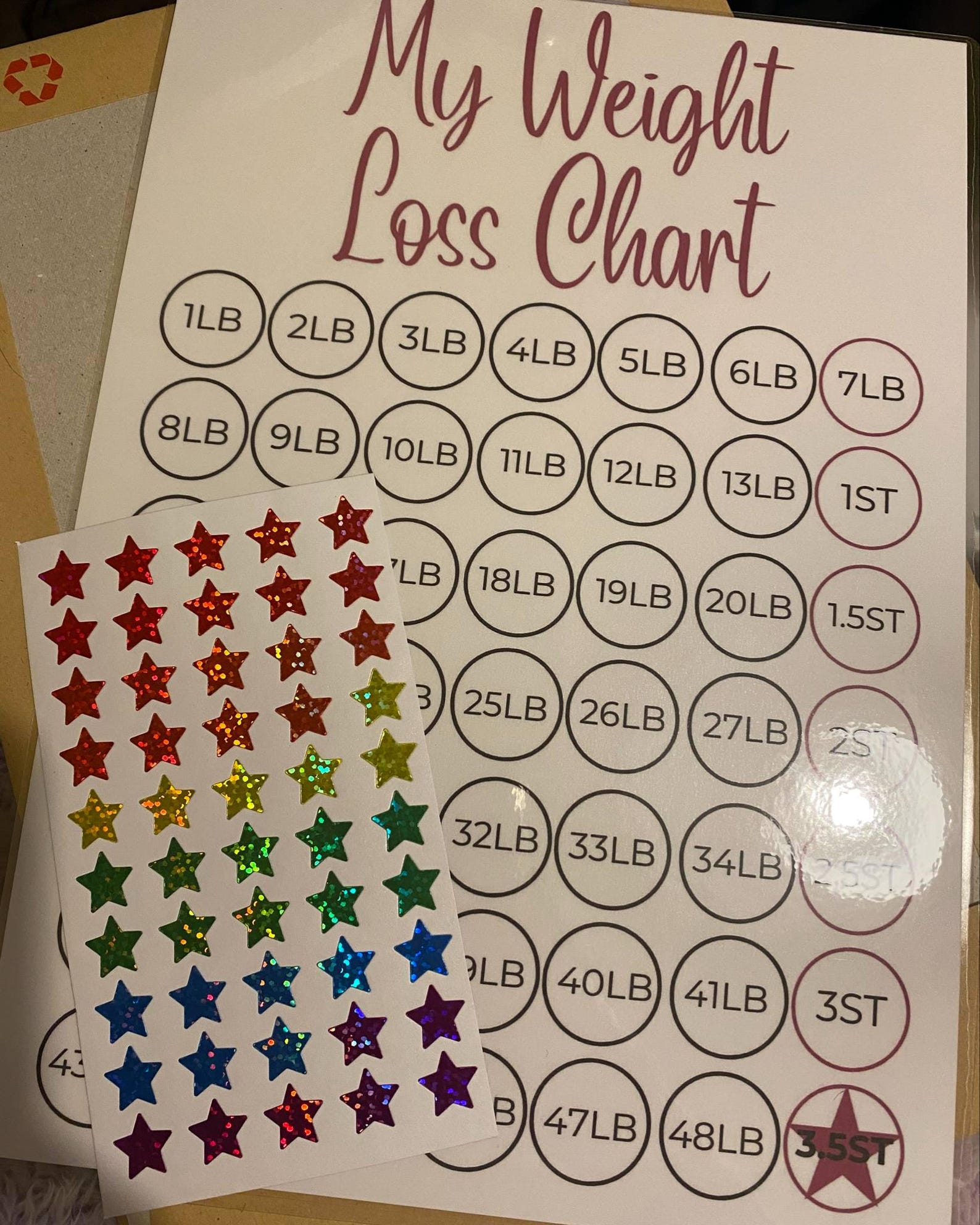 Printable Weight Loss Tracker | Digital Download | Weight Loss Chart ...