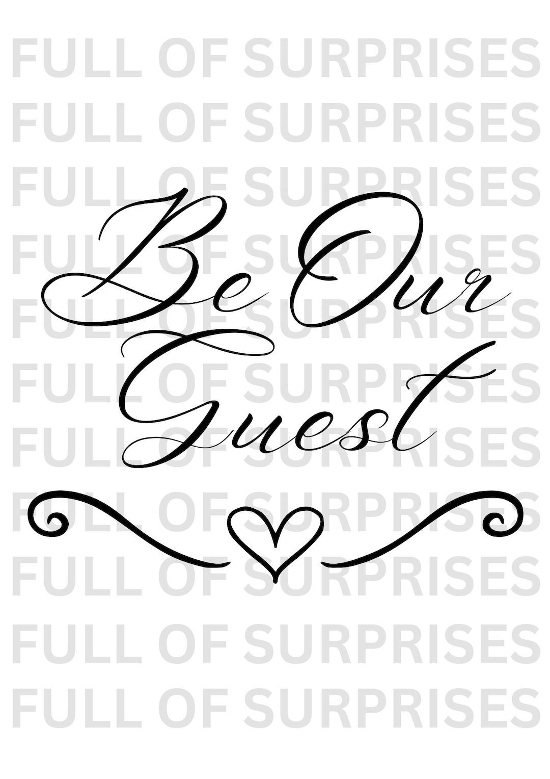 Be Our Guest Clipart SVG PNG Digital Download - Etsy
