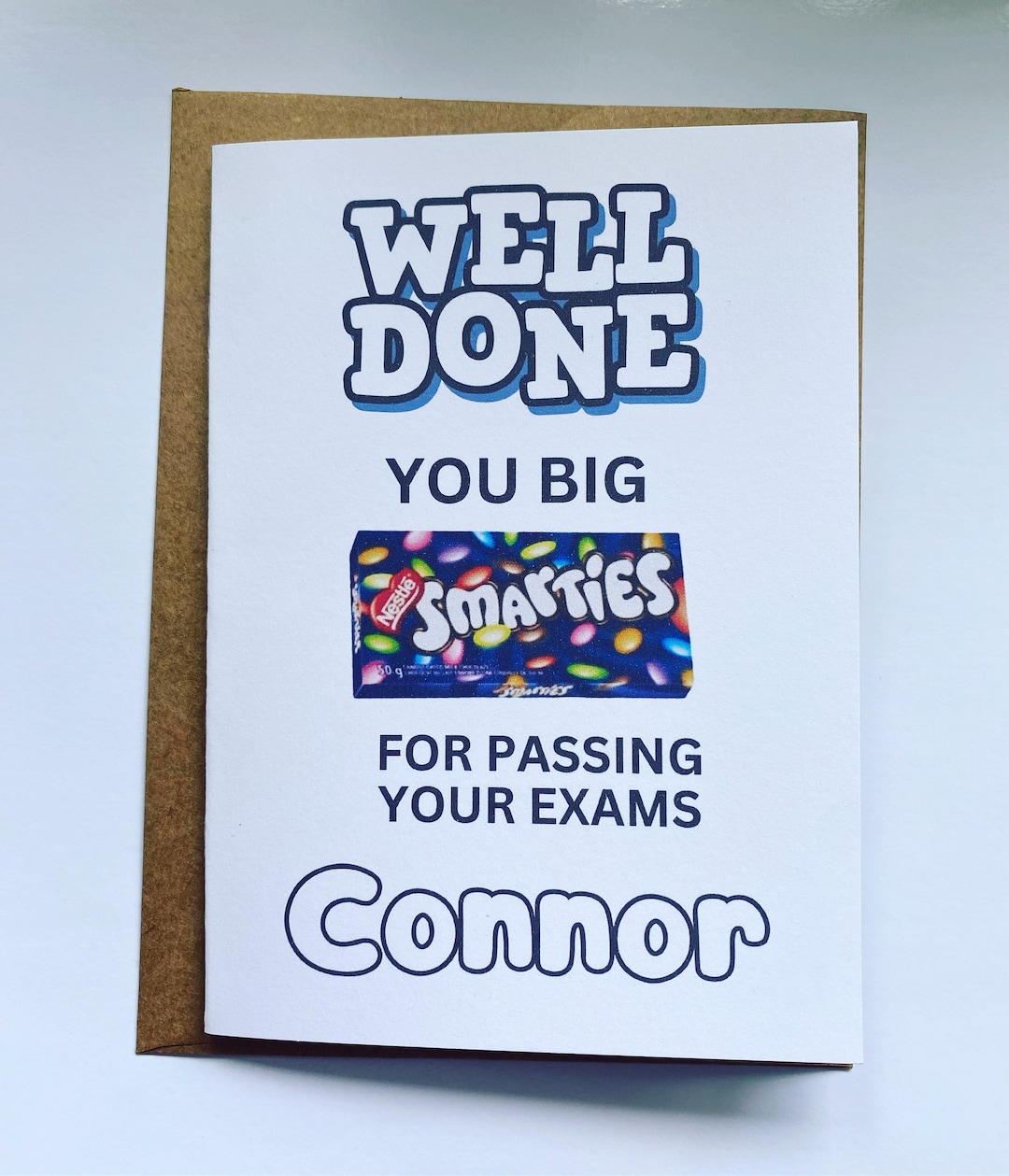 Well Done on Your Exam Results Smarties Customisable A6 Card - Etsy
