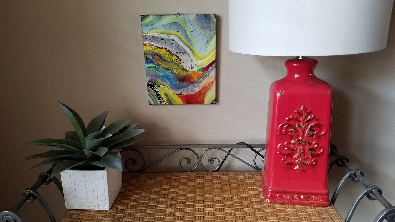 8" X 10" Paint Pour Painting - Etsy