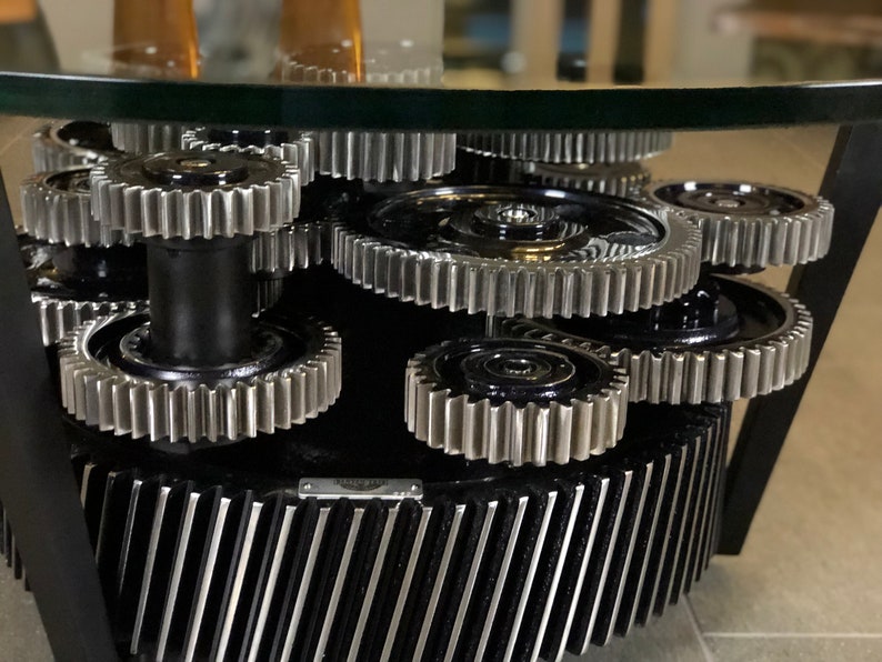 Round Multi Gear Coffee Table - Etsy