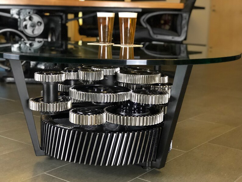 Round Multi Gear Coffee Table - Etsy