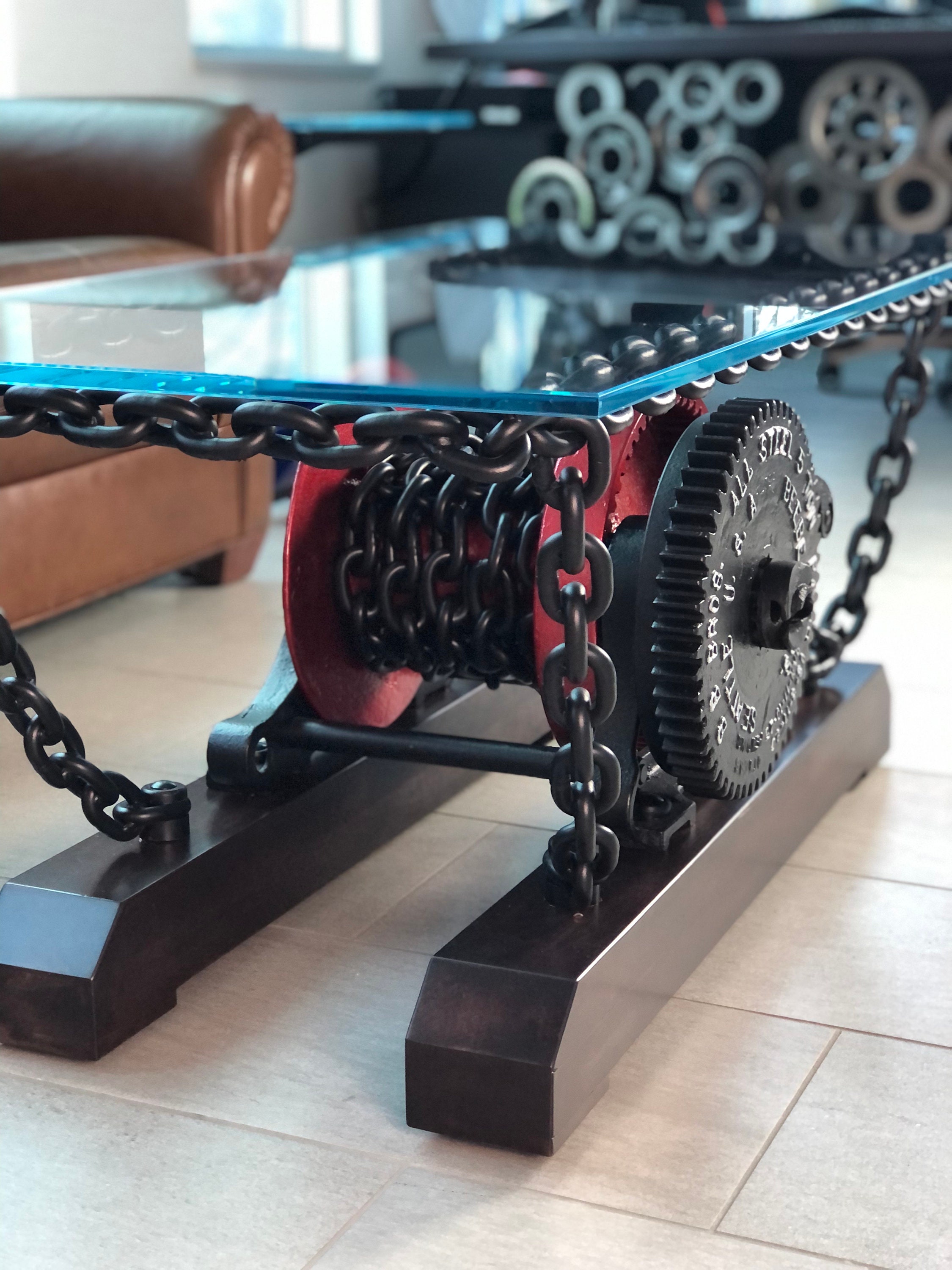 Beebe Brothers Winch Coffee Table - Etsy