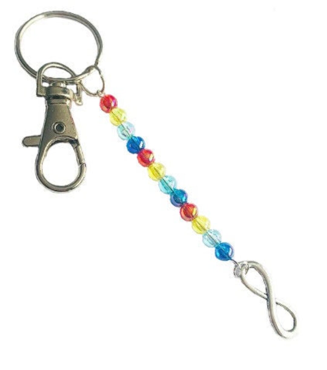 Autism Keyring, Autism Keychain, Autism Awareness, Awareness Keyring ...