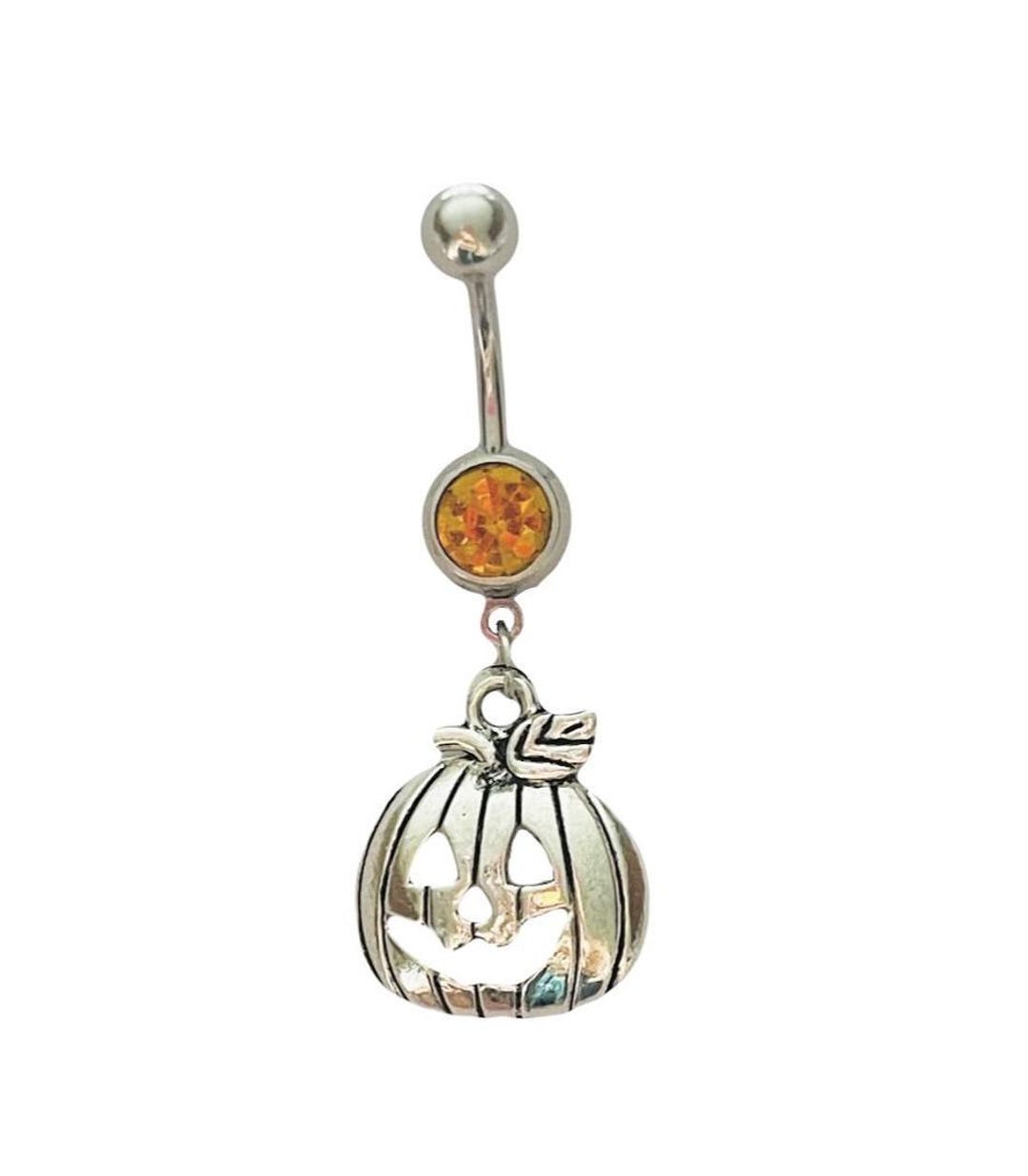 Pumpkin Belly Button Ring, Gothic Belly Button Ring, Gothic Body ...