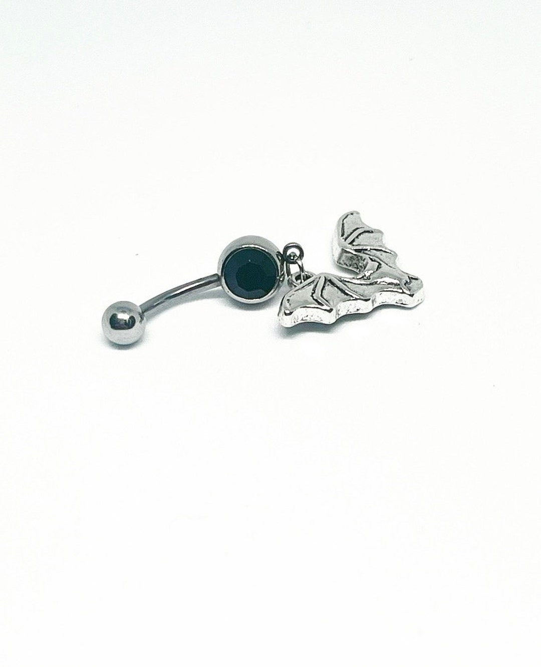 Bat Belly Button Ring, Gothic Belly Button Ring, Gothic Body Jewelry ...
