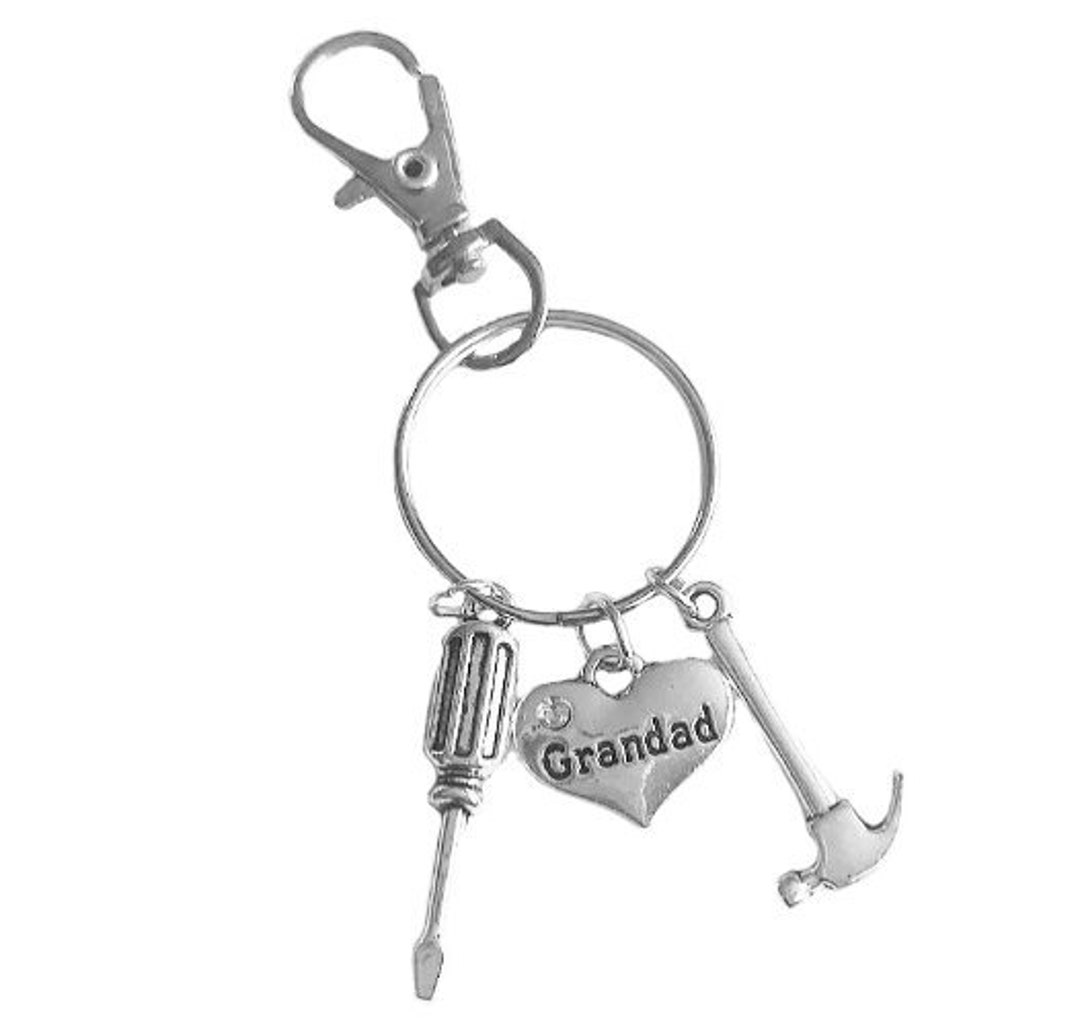 Grandad, Tools, Diy, Grandpa, Keyring, Granddad, Hammer, Screw Driver ...