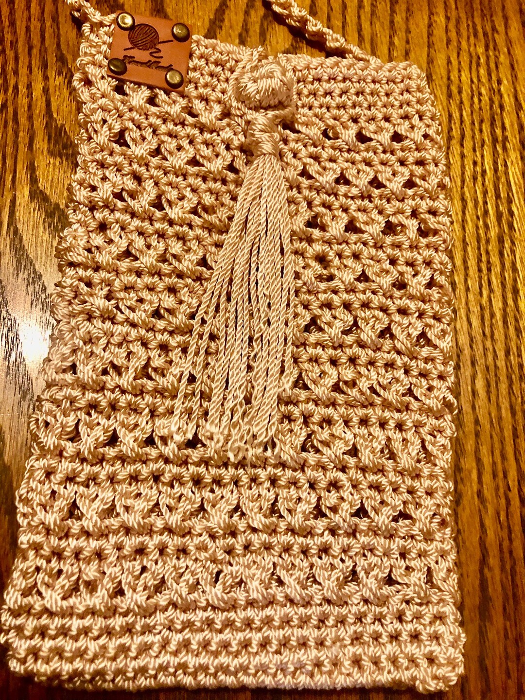 Handmade Crossover Crocheted Cell Phone Case; New - Etsy
